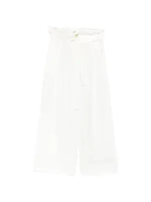 Pinko Belted Wide Leg Trousers