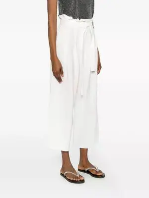 Pinko Belted Wide Leg Trousers