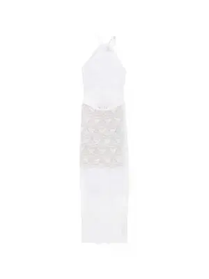 Just Cavalli Tie-neck Pattern Dress