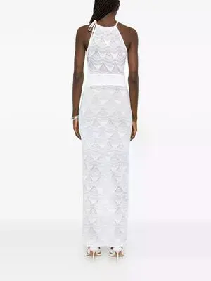 Just Cavalli Tie-neck Pattern Dress
