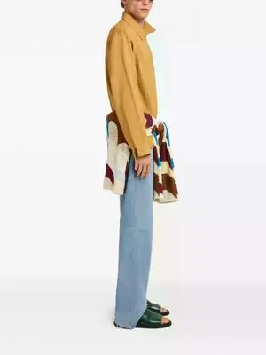 Marni Zip Pocket Waves Logo Shirt - Yellow