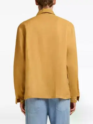 Marni Zip Pocket Waves Logo Shirt - Yellow