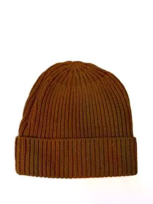 EMERSON RENALDI Ribbed Beanie - Brown