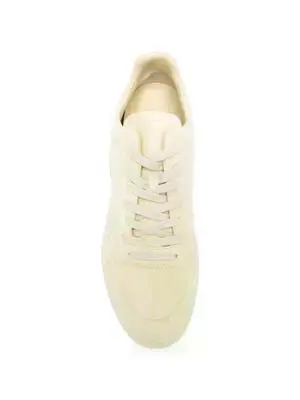 Rick Owens Minimal Leather Sneakers - Yellow