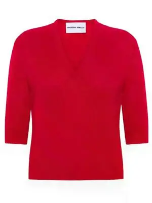 EMERSON RENALDI V-neck 3/4 Sleeve Sweater