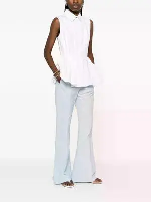 Sportmax Pleated Sleeveless Blouse