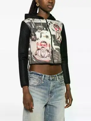 The Artistylist Graphic-print Hooded Jacket
