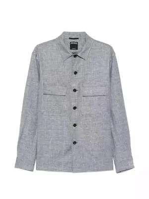 Zegna Chest-pocket Shirt - Blue