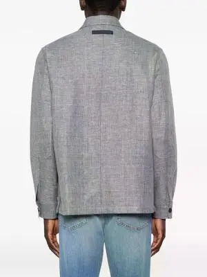 Zegna Chest-pocket Shirt - Blue