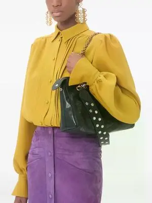 Valentino Garavani Cady Couture Shirt With Pleating And Padded Shoulders