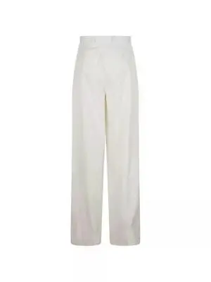 Elie Saab Gabardine Pleated Trousers