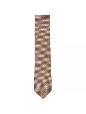 ERRICO FORMICOLA Patterned Neck Tie Brown