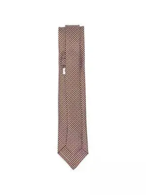 ERRICO FORMICOLA Patterned Neck Tie - Brown