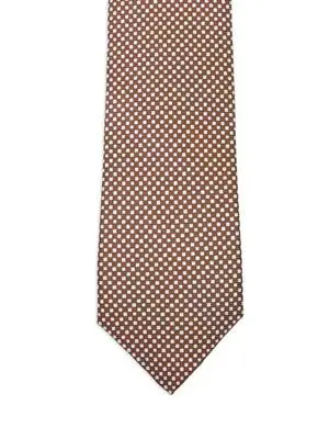 ERRICO FORMICOLA Patterned Neck Tie - Brown