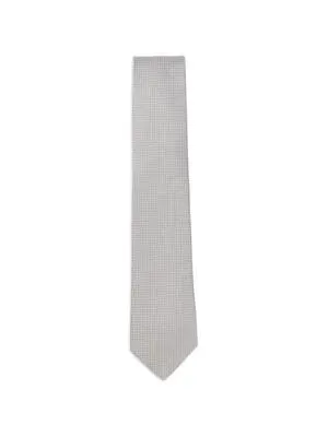 ERRICO FORMICOLA Patterned Neck Tie Grey