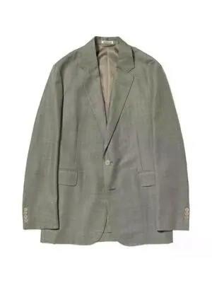 Auralee Striped Wool Blazer