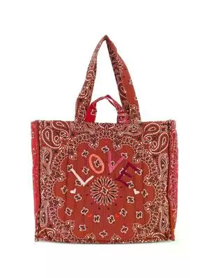 CALL IT BY YOUR NAME Maxi Cabas Quilted Tote Bag