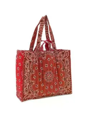 CALL IT BY YOUR NAME Maxi Cabas Quilted Tote Bag