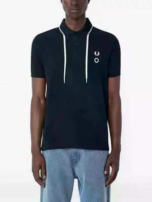 Fred Perry X Craig Green Drawstring Polo Shirt - Black