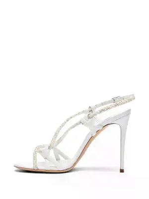 Casadei Julia Itaca Leather Sandals - White