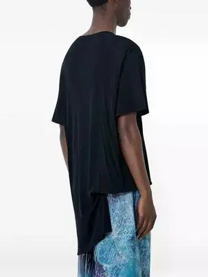 Yohji Yamamoto Asymmetrical Crew Neck T-shirt