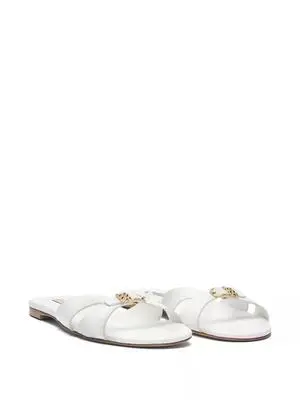 Casadei Jane Buckle-strap Leather Sandals