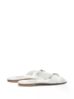 Casadei Jane Buckle-strap Leather Sandals
