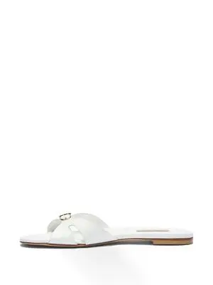 Casadei Jane Buckle-strap Leather Sandals