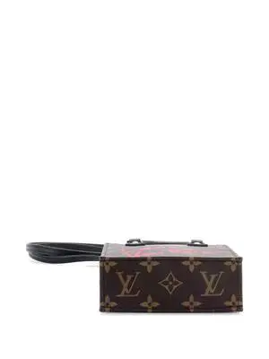 LOUIS VUITTON Petit Sac Plat Limited Edition Fall In Love Monogram Tote - Brown