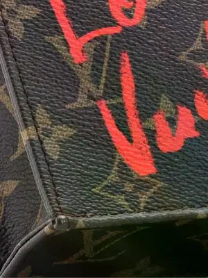 LOUIS VUITTON Petit Sac Plat Limited Edition Fall In Love Monogram Tote - Brown