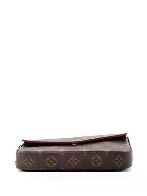 LOUIS VUITTON Felicie Pochette Monogram Canvas Crossbody Bag - Brown