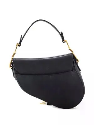 Dior Saddle Handbag Leather Mini Shoulder Bag - Black