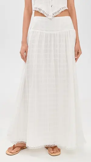 Peixoto Camila Skirt - Thatch White