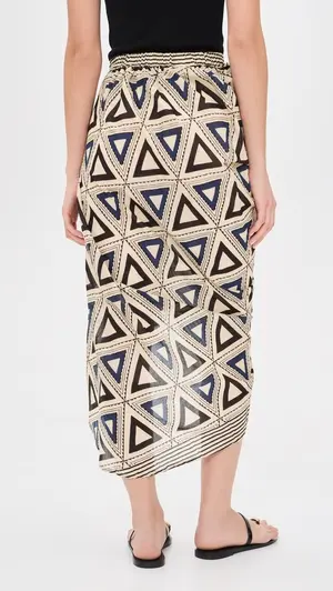 GUADALUPE DESIGN Allegra Pareo Skirt - Mocha