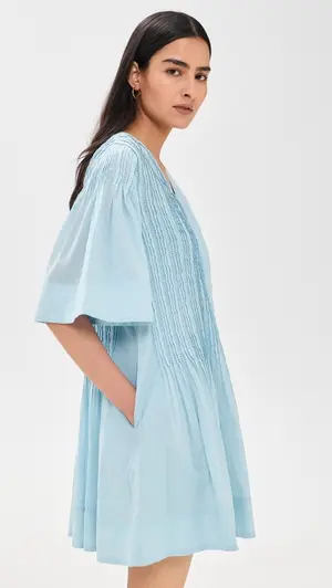 Sea Alberte Solid Mini Dress - Blue