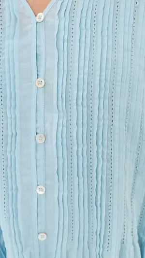 Sea Alberte Solid Mini Dress - Blue