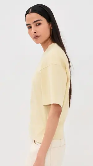 Ossou Short Sleeve Shale Tee - Butter
