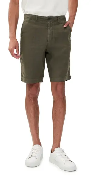 Fedeli Ajaccio Linen Shorts - Olive