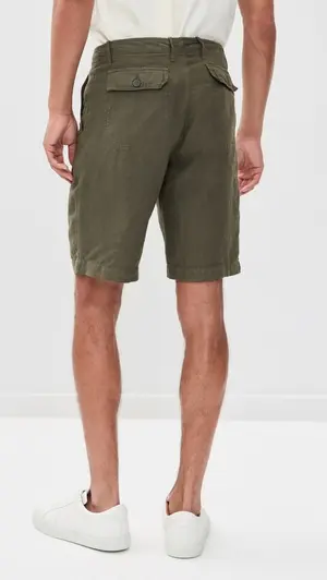 Fedeli Ajaccio Linen Shorts - Olive