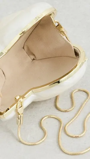 Simkhai Marion Seashell Clutch - Pearl