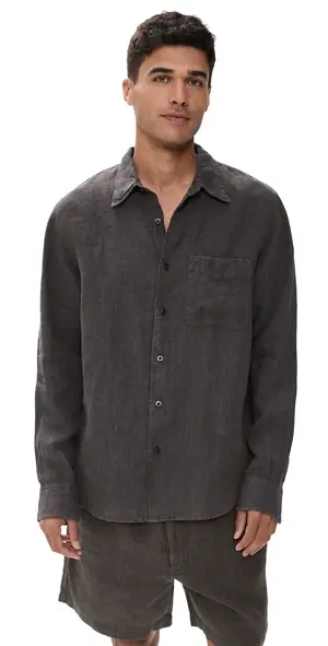 Madewell Long Sleeve Linen Top