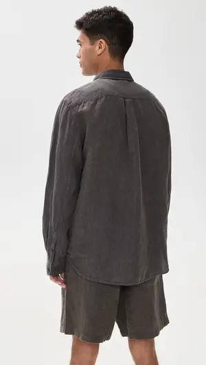 Madewell Long Sleeve Linen Top