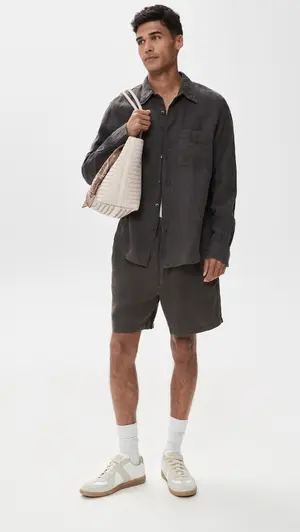 Madewell Long Sleeve Linen Top