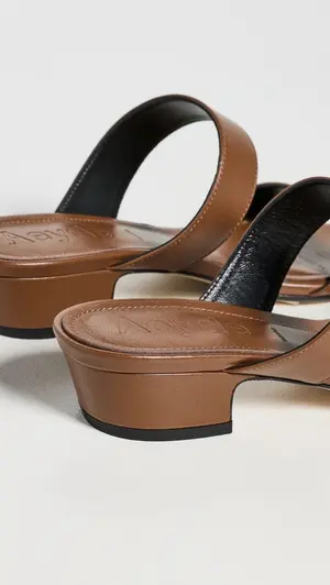 AeydĒ Kemi Nappa Leather Sandals - Tobacco