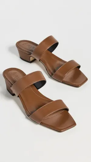 AeydĒ Kemi Nappa Leather Sandals - Tobacco