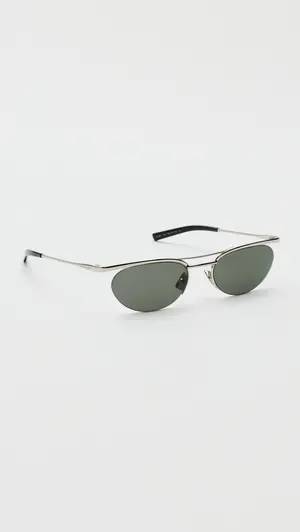 Saint Laurent Metal Aviator Sunglasses