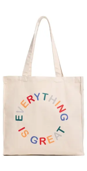 FAR AFIELD Carlos Graphic Tote - Natural