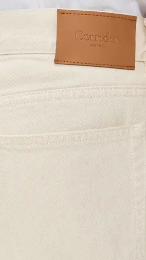 CORRIDOR Straight Leg Jeans - Natural