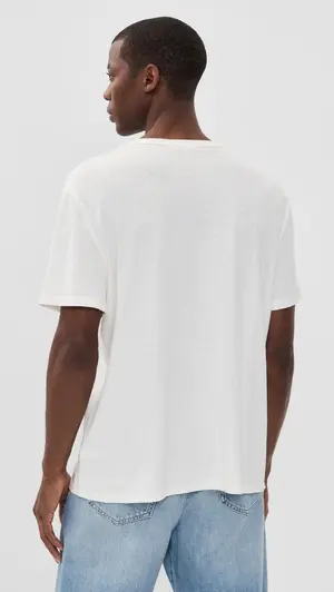 Marine Layer Relaxed Hemp Cotton Tee - White