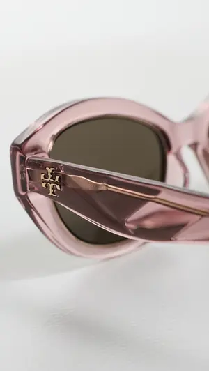 Tory Burch Kira Cateye Sunglasses - Transparent Pink